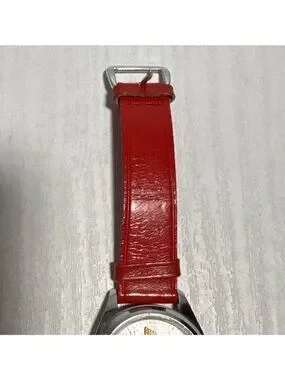 Swiss | Jewelry | Lemon Drop Watch Swiss Red Band Unique Retro Unisex ...